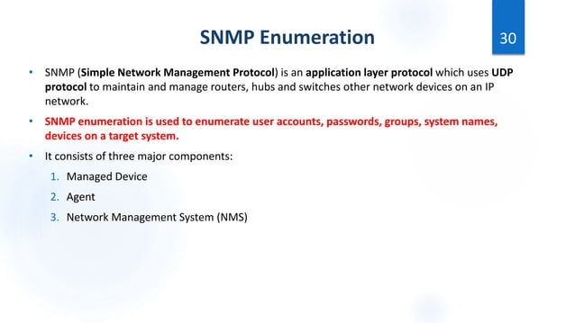 Scanning And Enumeration In Cyber Securitypptx Operating Systems Computer Software And