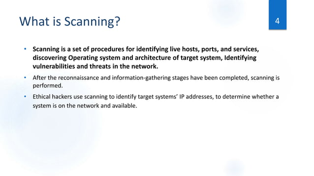 Scanning and Enumeration in Cyber Security.pptx | Operating Systems | Computer Software and ...