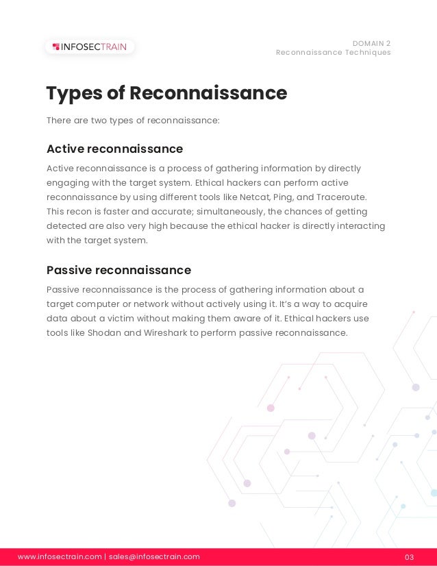 Domain 2 of CEH v11: Reconnaissance Techniques | PDF | Information and ...