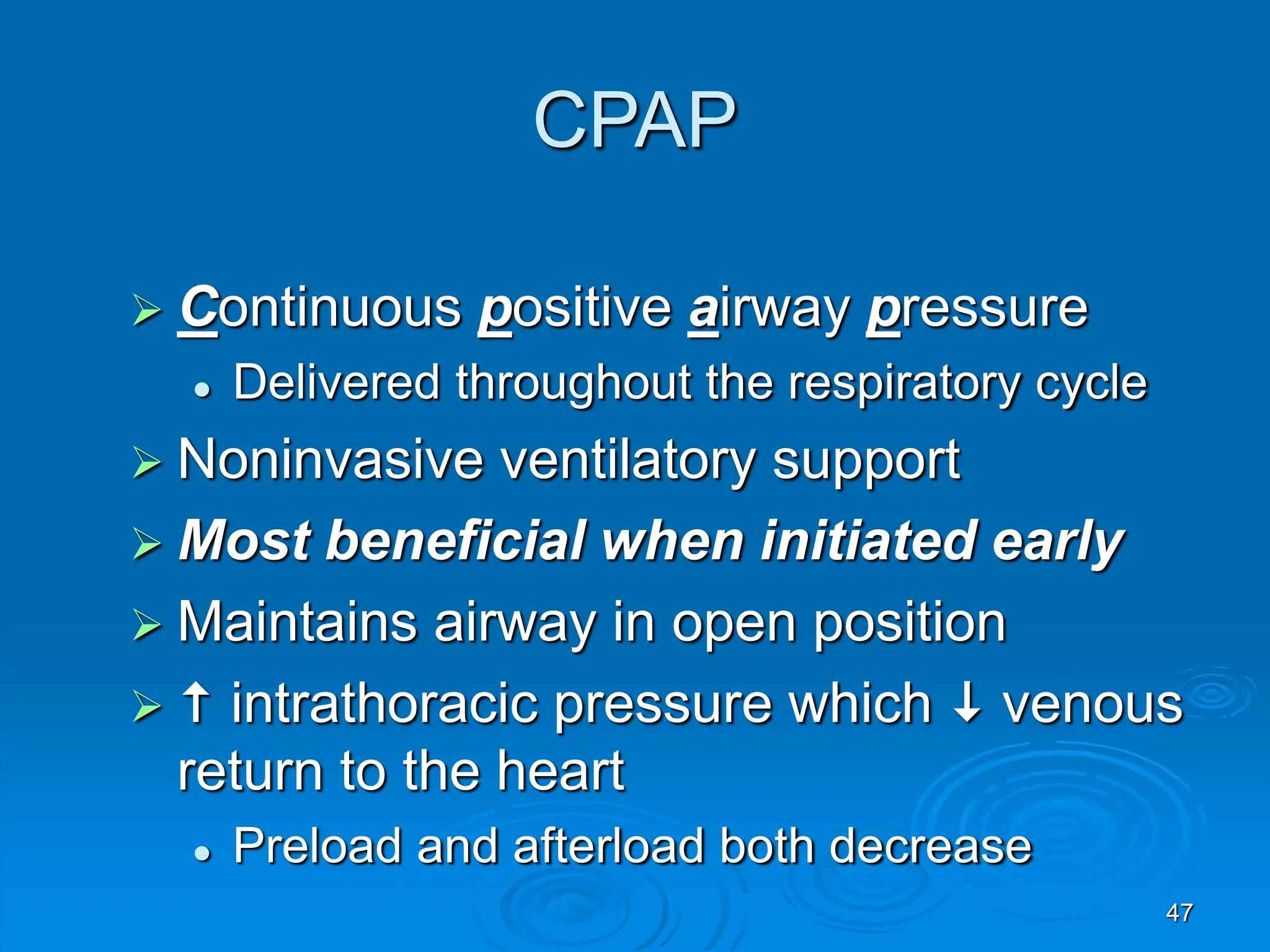 The Cardiac Failure by CPAP intervention | PPT