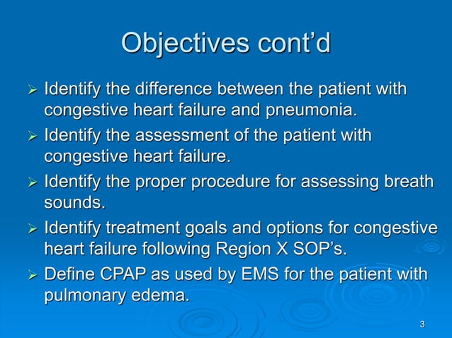 The Cardiac Failure by CPAP intervention | PPT