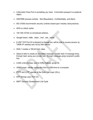 Certified Ethical Hacker quick test prep cheat sheet | PDF