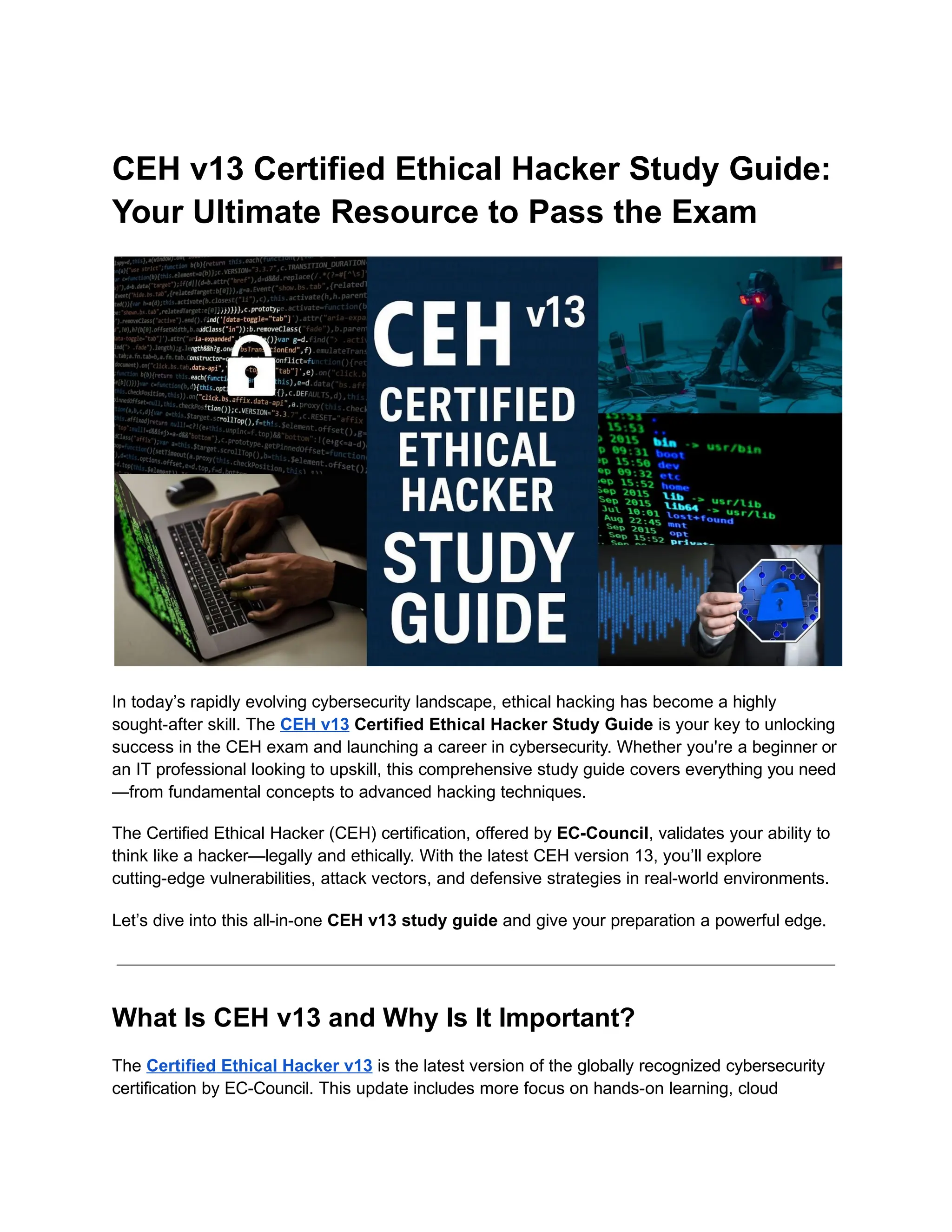 CEH v13 Certified Ethical Hacker Study Guide_ Your Ultimate Resource to Pass the Exam.pptx