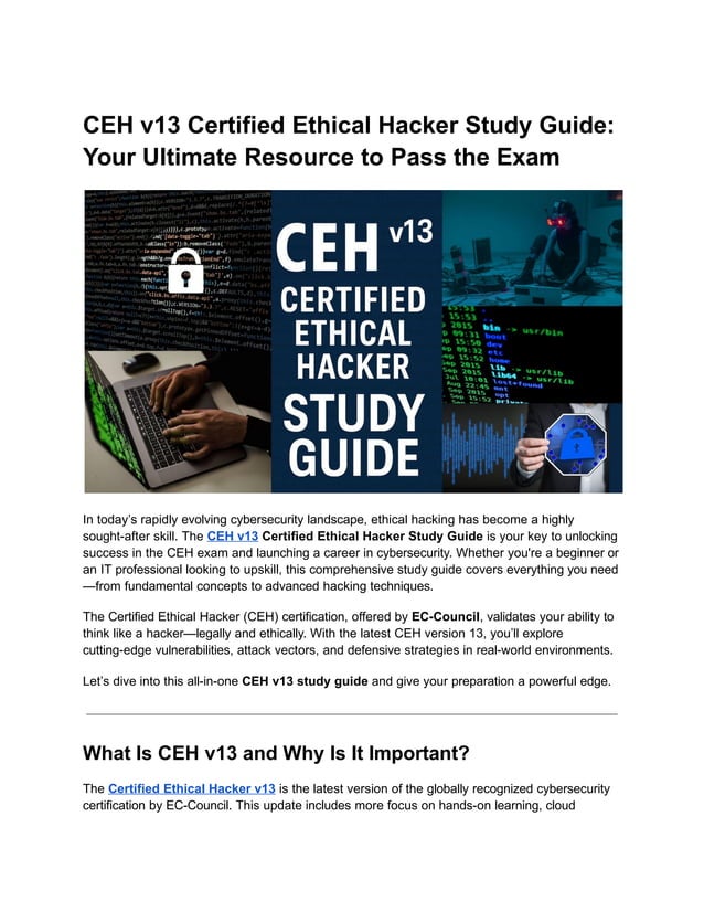 CEH v13 Certified Ethical Hacker Study Guide_ Your Ultimate Resource to Pass the Exam.pptx
