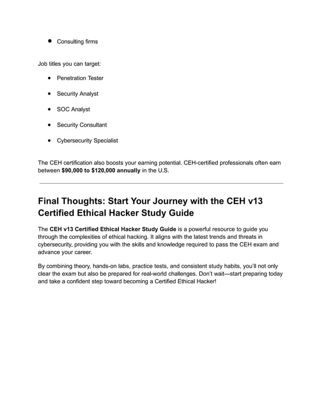 CEH v13 Certified Ethical Hacker Study Guide_ Your Ultimate Resource to ...