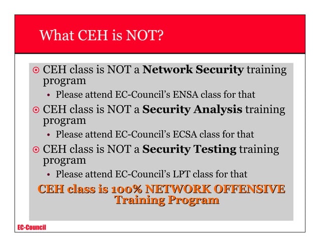 Ceh v5 module 00 student introduction | PPT