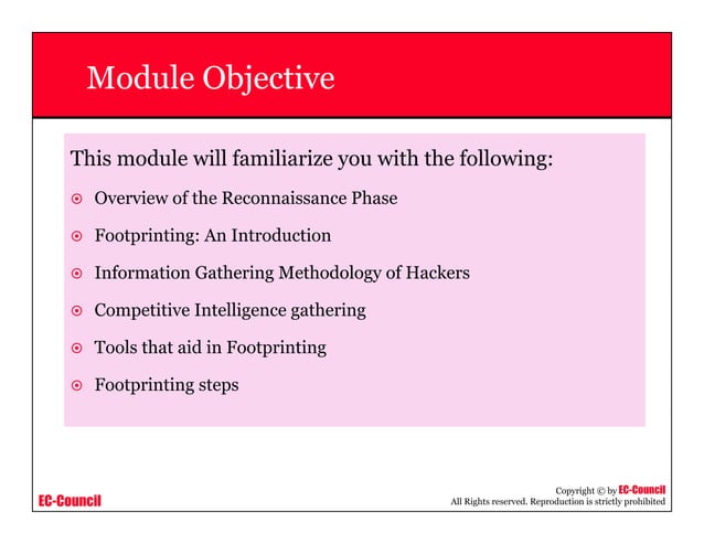 Ceh v5 module 02 footprinting | PDF