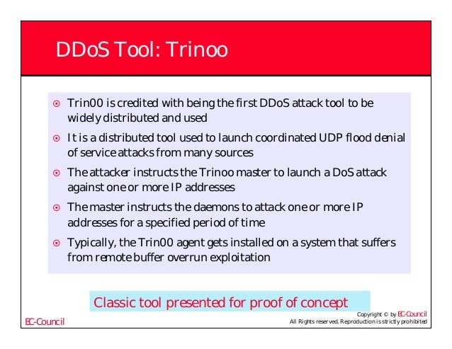 Trinoo DDoS attack verktyg - contentist’s blog