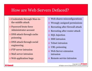 Ceh v5 module 11 hacking webservers | PDF