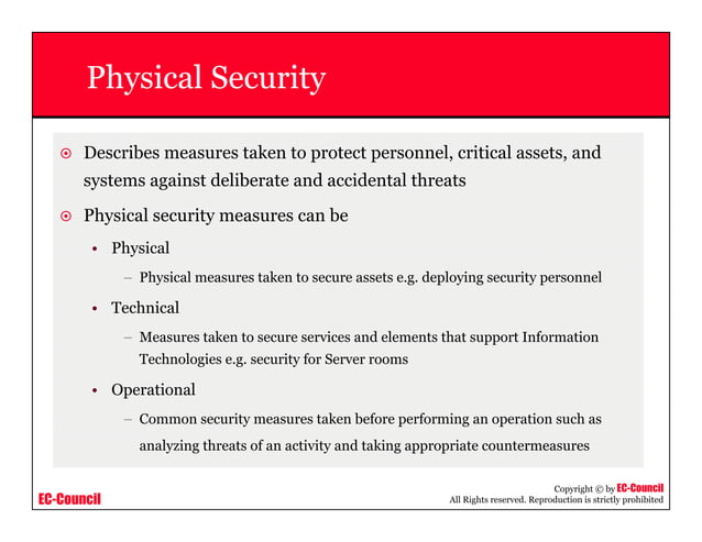 Ceh v5 module 17 physical security | PDF