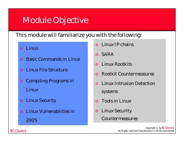 Ceh v5 module 18 linux hacking