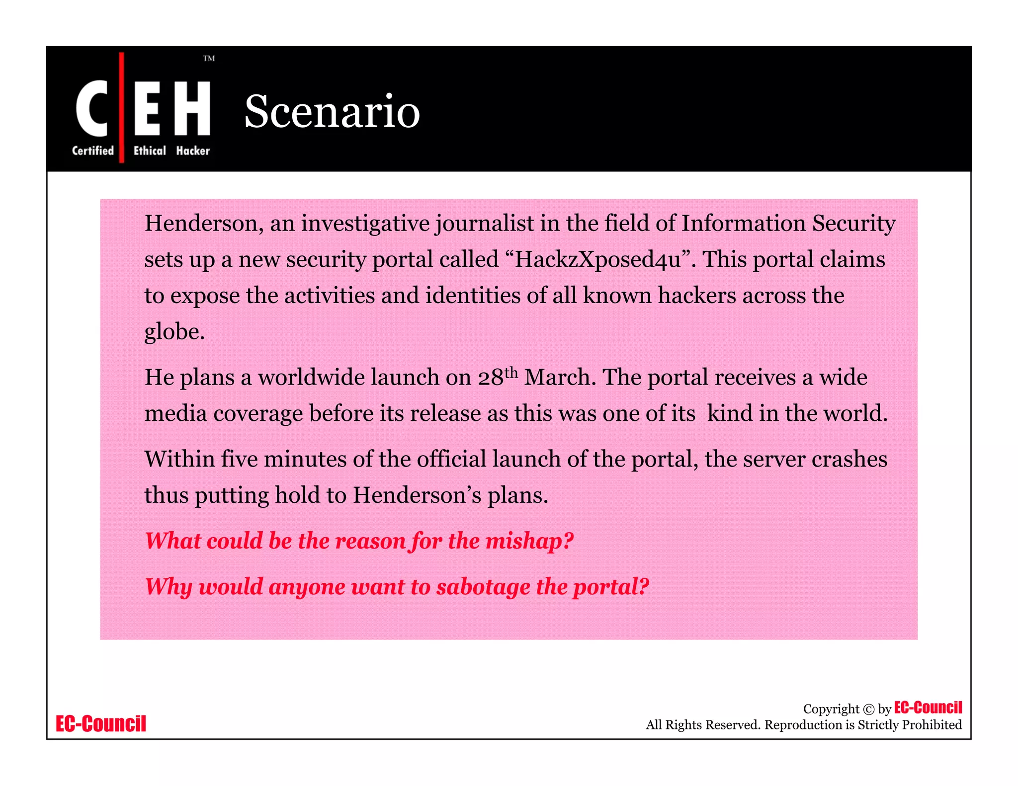 Ce hv6 module 14 denial of service TH3 professional security | PDF