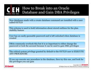 Ce hv6 module 42 hacking database servers | PPT