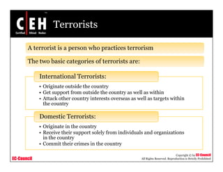 Ce hv6 module 67 identifying the terrorists | PPT