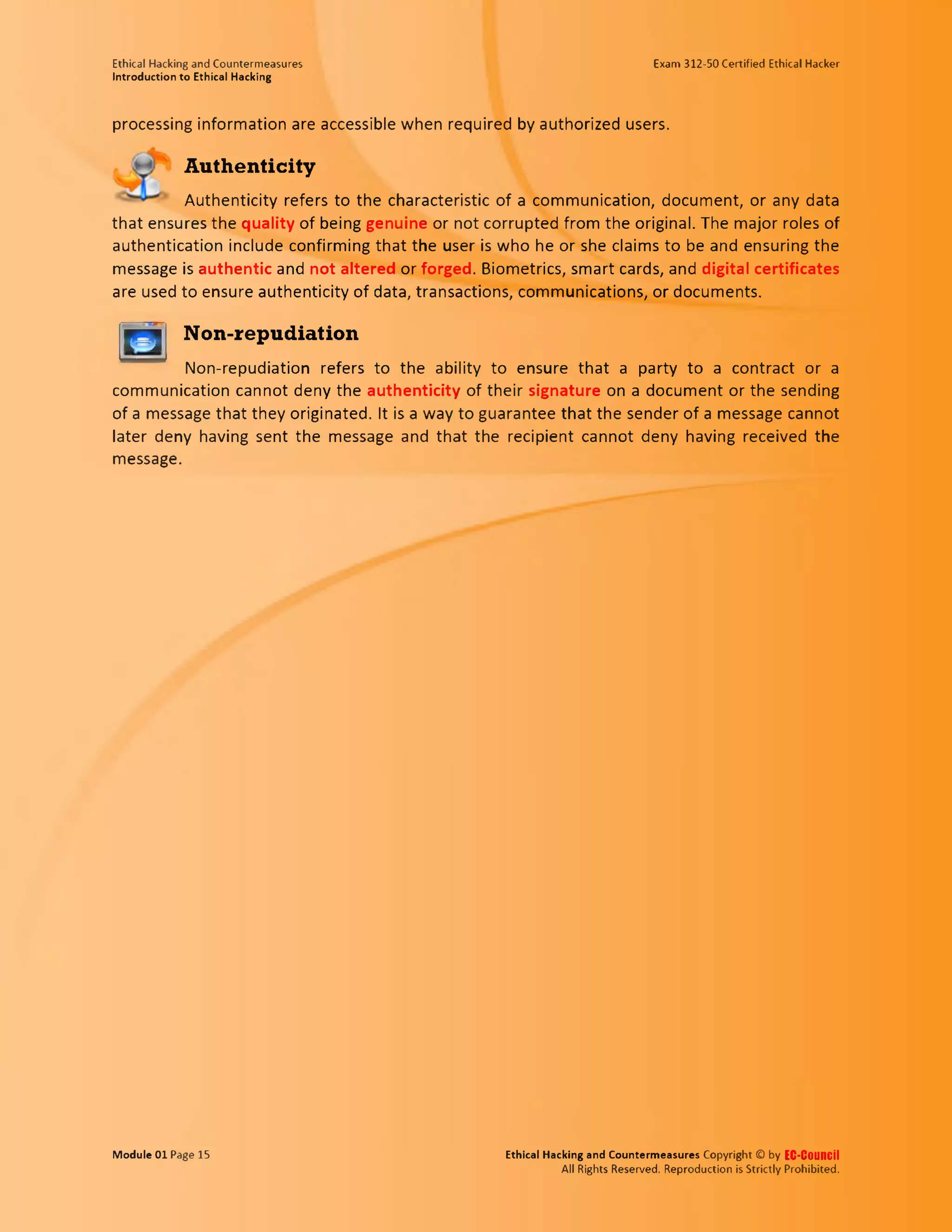 Cehv8 module 01 introduction to ethical hacking | PDF