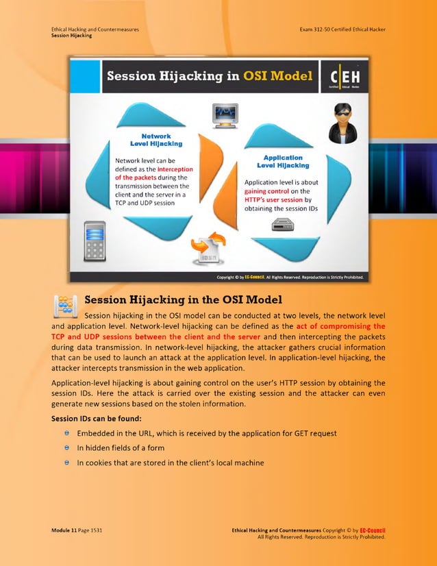 Ce hv8 module 11 session hijacking | PDF | Web Development | Internet