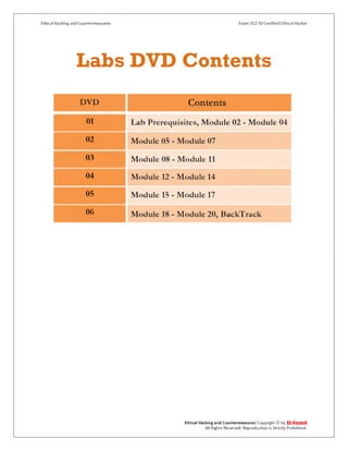 Ceh v8 labs module 00 | PDF