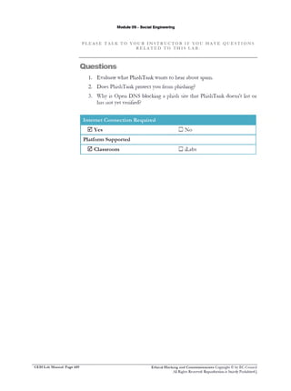 Ceh v8 labs module 09 social engineering | PDF