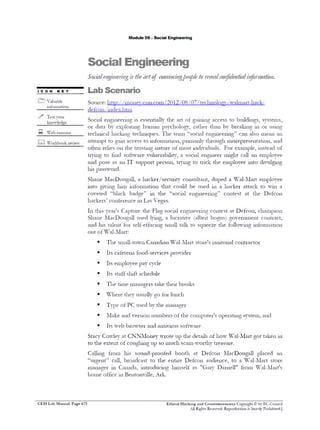 Ceh v8 labs module 09 social engineering | PDF