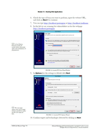 Cehv8 Labs - Module13: Hacking Web Applications. | PDF