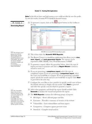 Cehv8 Labs - Module13: Hacking Web Applications. | PDF