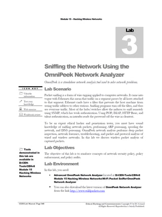 Cehv8 Labs - Module15: Hacking Wireless Networks. | PDF