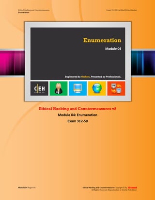 Cehv8 - Module 04: Enumeration | PDF
