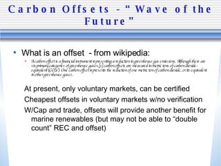 Show Me the Money: Benefits for Marine Renewables | PPT