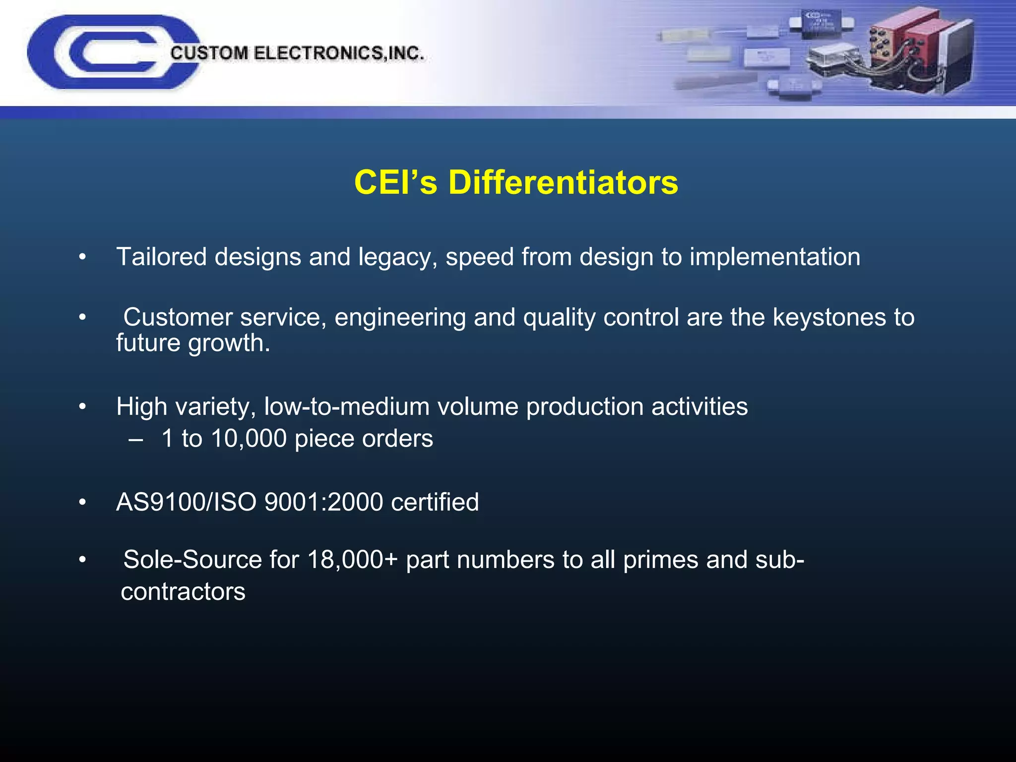 CEI Background Presentation | PPT