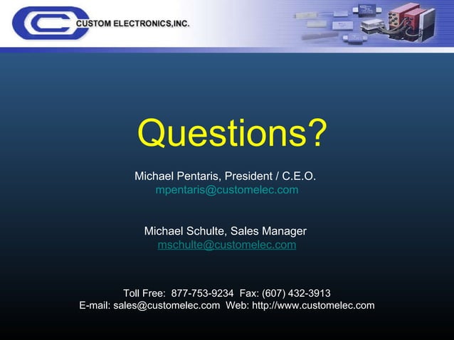 CEI Background Presentation | PPT