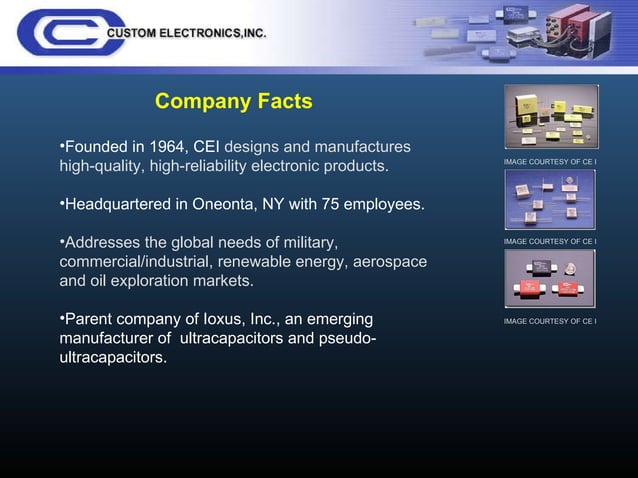 CEI Background Presentation | PPT