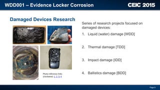 Water Damaged Devices - Evidence Locker Corrosion | PPT