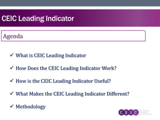 CEIC Leading Indicator Malaysia | PPT