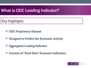 CEIC Leading Indicator Malaysia | PPT