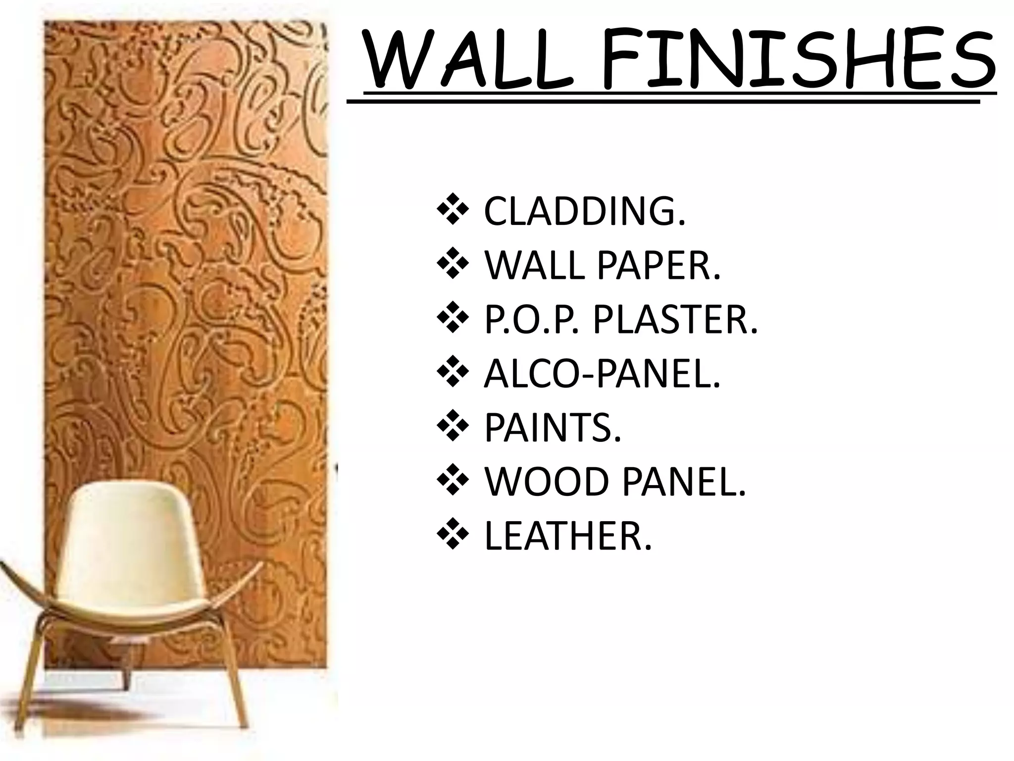 Ceiling,dressing n wall finihes | PPT