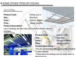 Ceiling,dressing n wall finihes | PPT