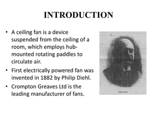 Ceiling fan | PPTX