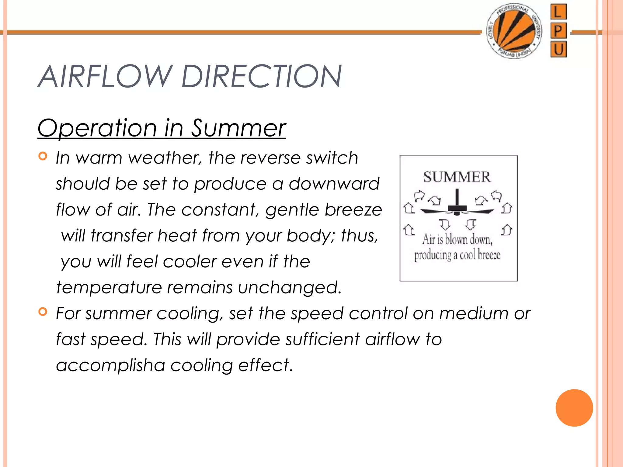 Ceiling fan(working and installation) | PPT