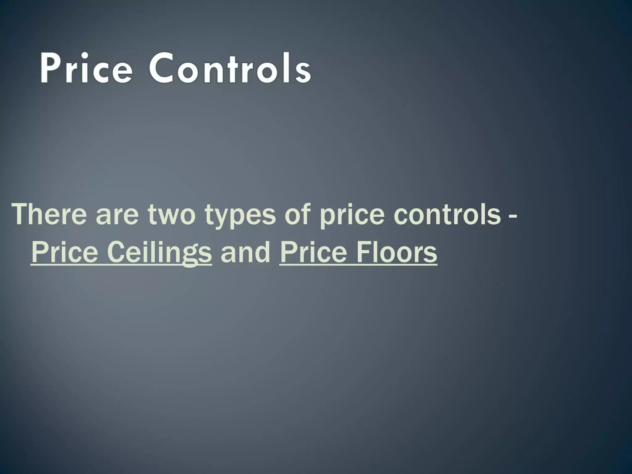 Price Controls | PPT