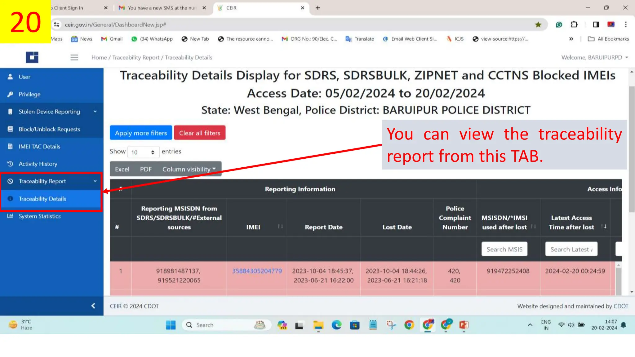 CEIR Portal USER MANUAL , HOW TO USE EASILY | PPTX