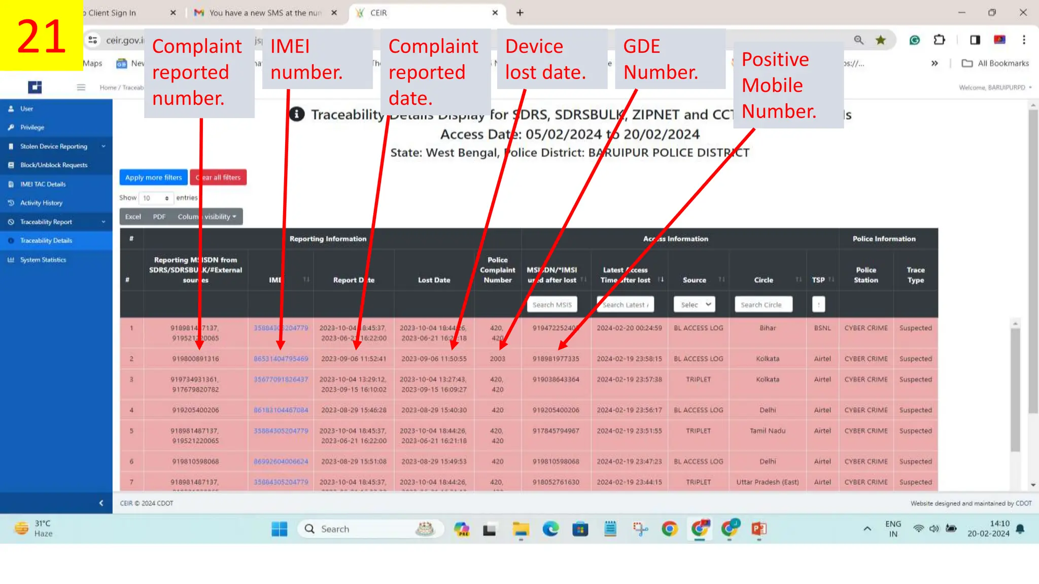 CEIR Portal USER MANUAL , HOW TO USE EASILY | PPTX