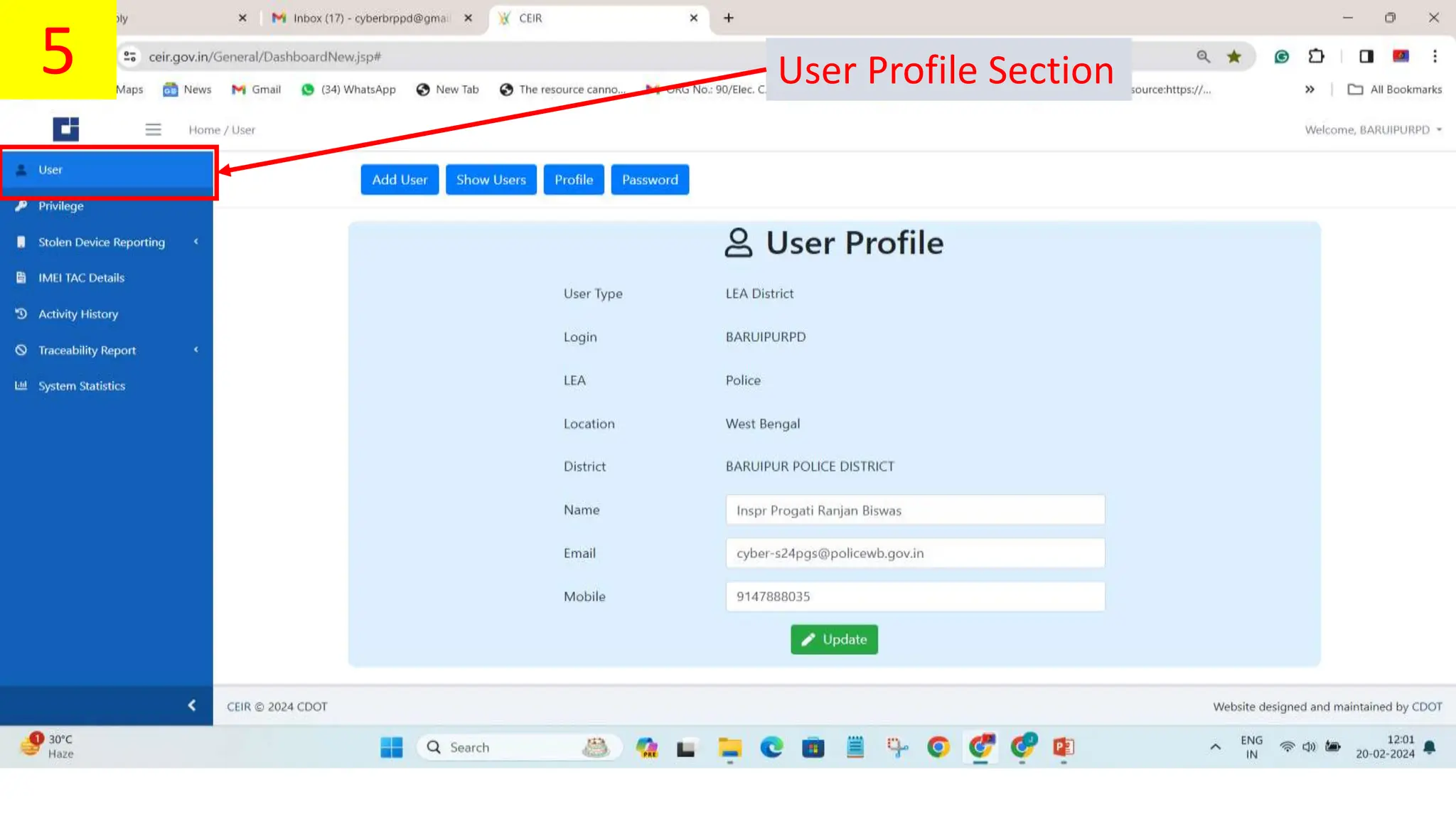 CEIR Portal USER MANUAL , HOW TO USE EASILY | PPTX