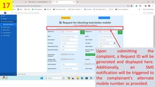 CEIR Portal USER MANUAL , HOW TO USE EASILY | PPTX