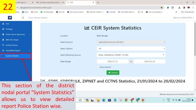 CEIR Portal USER MANUAL , HOW TO USE EASILY | PPTX | Technology & Computing