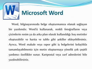 CEİT 418 Microsoft Word Kullanımı | PPTX