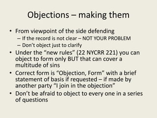 Taking and Defending Effective Depositions by Colin E. Kaufman | PPTX ...
