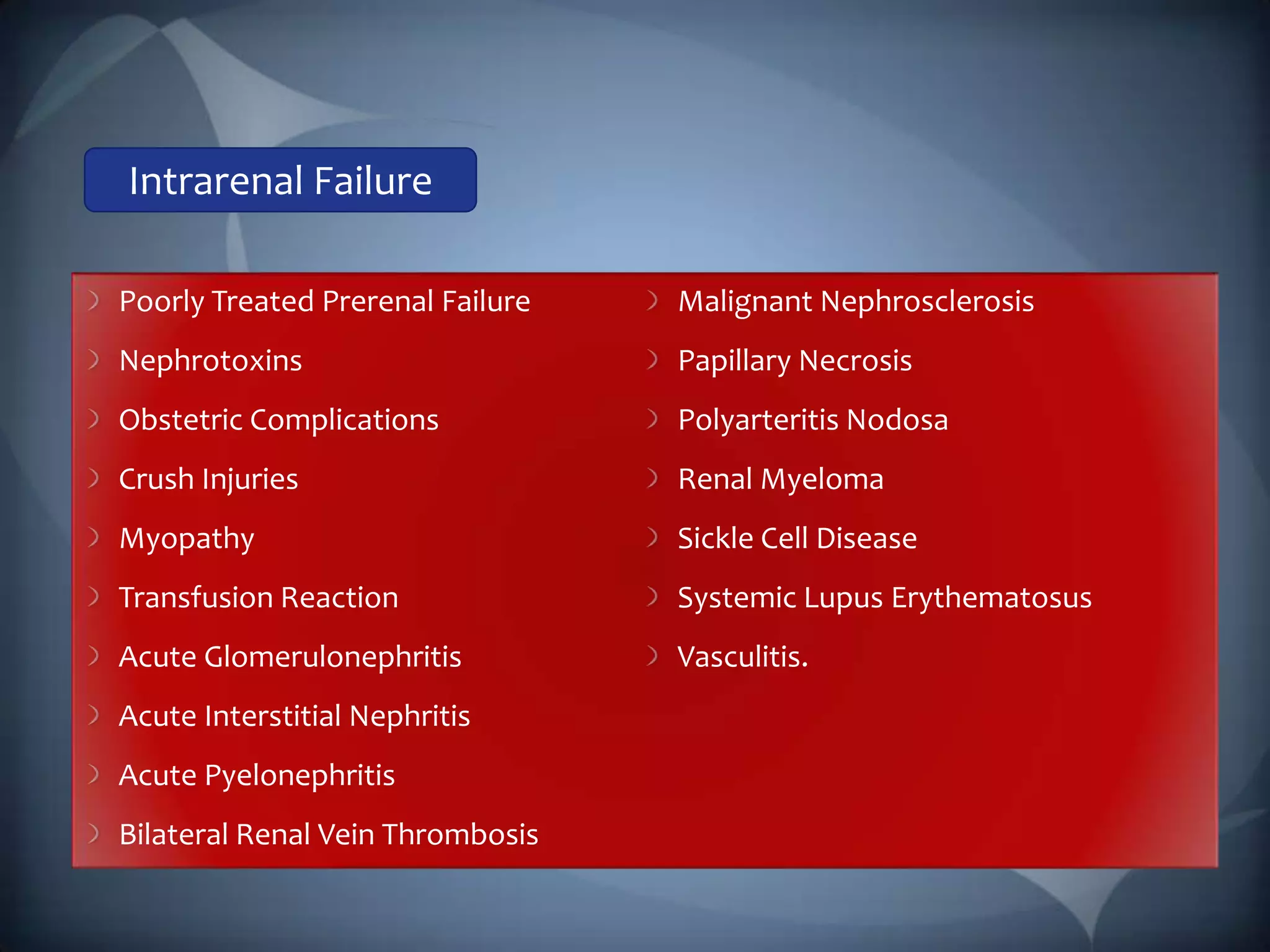 The Pathophysiology Of Acute Renal Failure | PPTX