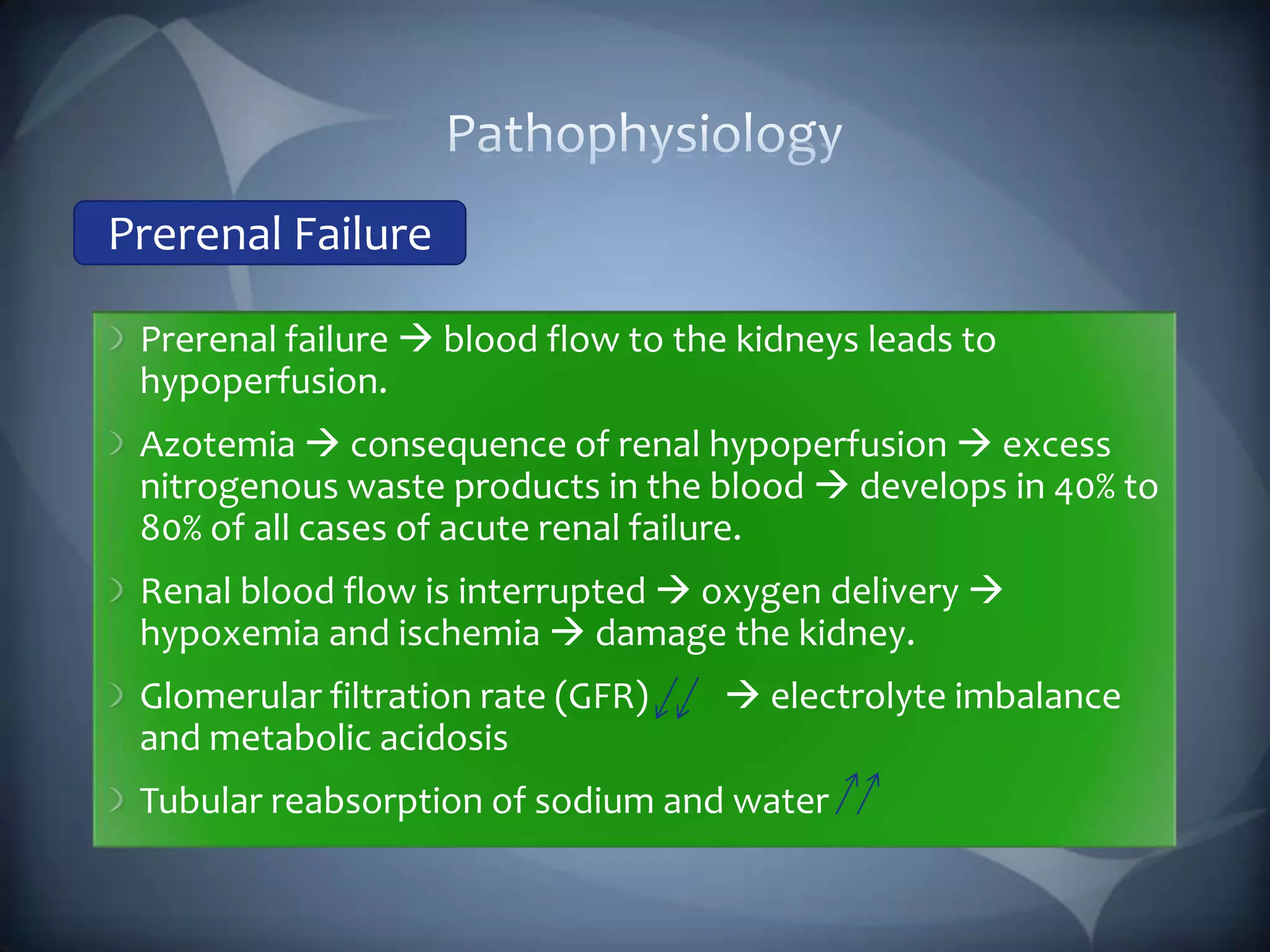 The Pathophysiology Of Acute Renal Failure | PPTX