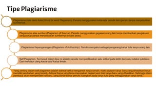 CEK PLAGIARISME for student and uses of plagiarism checker | PPT