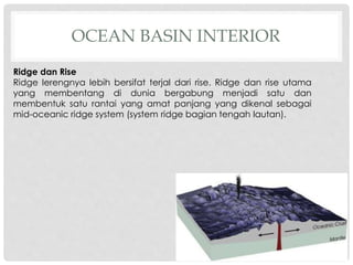Cekungan samudra dan litologi batuan lempeng samudra | PPSX